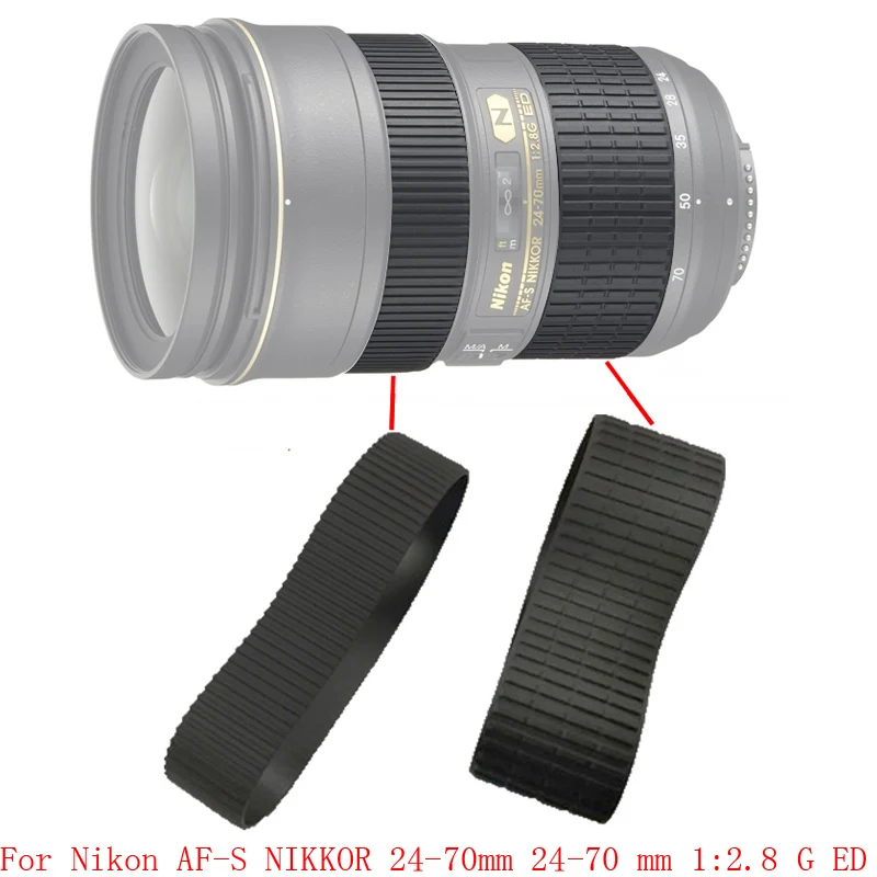 LENS Genuine Zoom + Focus Grip Rubber Ring For Nikon AF-S NIKKOR 24 ...
