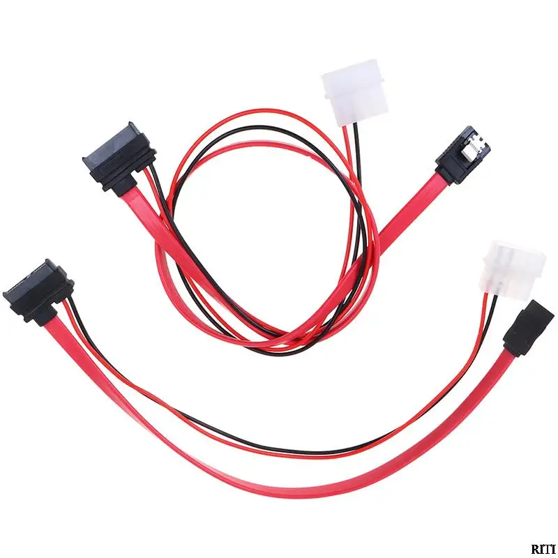 7 + 6 Pin Slimline Sata Optical Drive To Computer Power Cord For Slim ...