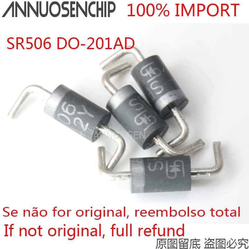 10PCS SR506 SB560 SR560 DO-201AD 5A 60V 100% imports new original and in stock