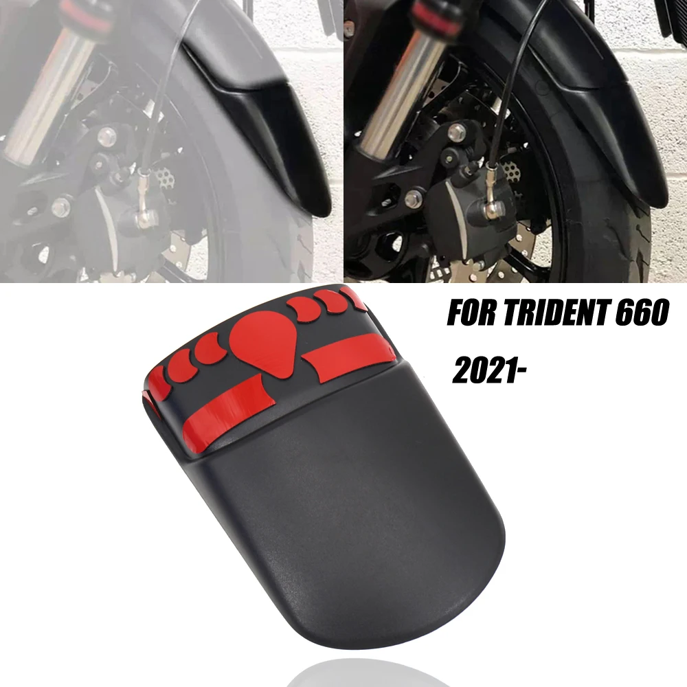 2021- Fit For Trident 660 Trident660 Motorcycle Front Fender Extender ...