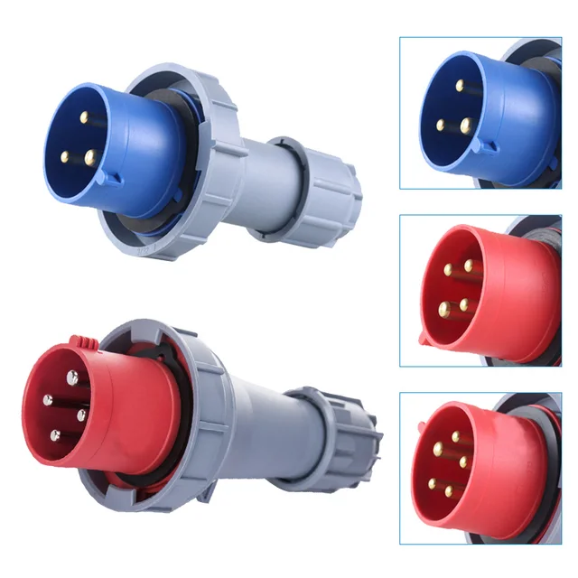 Industrial Plug and Socket 16A 32A 63A 125A IP67 Wall Mounted Socket ...