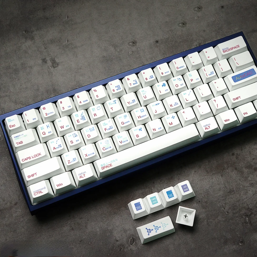 CAD designer shortcut key theme keycap cherry height pbt material ...