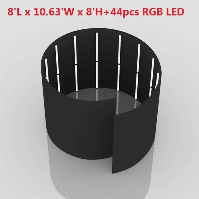 Portable 360 Spin Photo Booth Backdrop 360 Photo Booth Enclosure LED ...