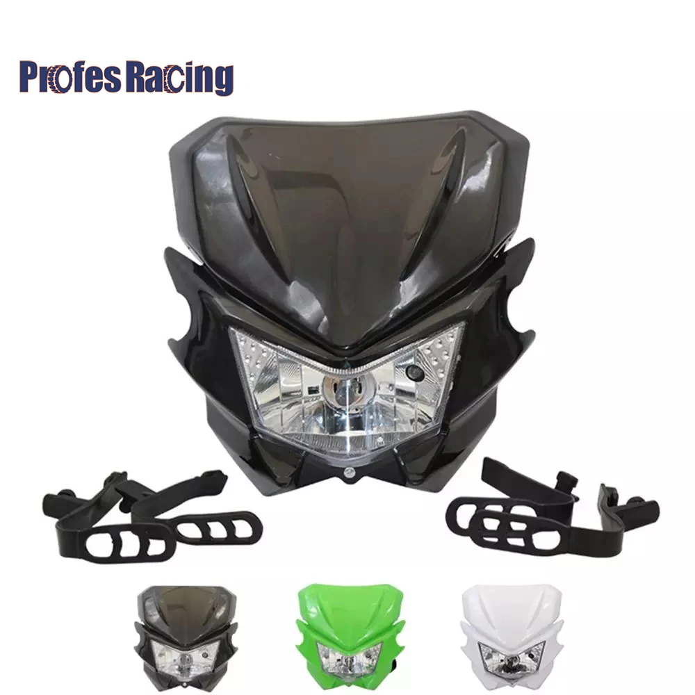 Motorcycle-Universal-Headlight-12V-35W-H4-Headlight-Fairing-For-KLX-KX ...