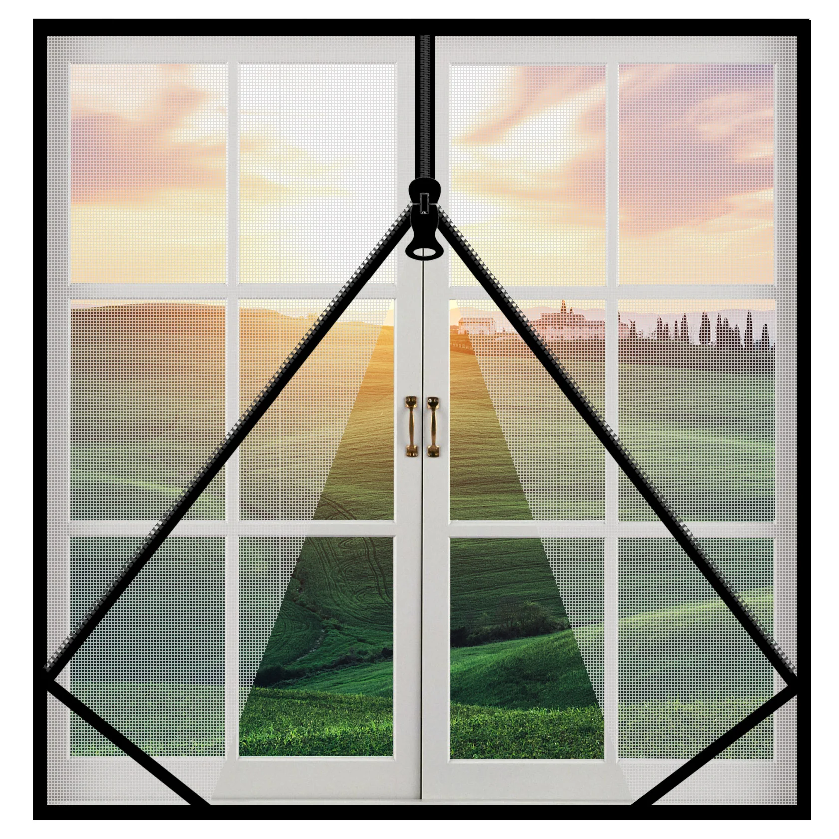 60-100-Customize-window-screening-Mosquito-nets-for-window-With-zipper ...