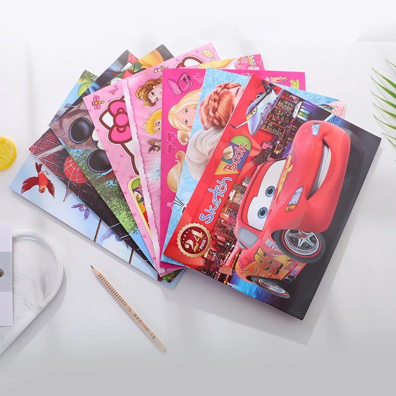 10-Disney-serisi-resim-kitab-izgi-film-eskiz-defteri-A4-bo-egzersiz ...