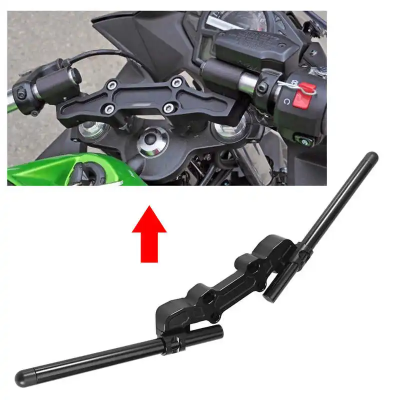 Clip-on Adapter Plate & Handlebars Set For Kawasaki Ninja 650r Er-6f 06 ...