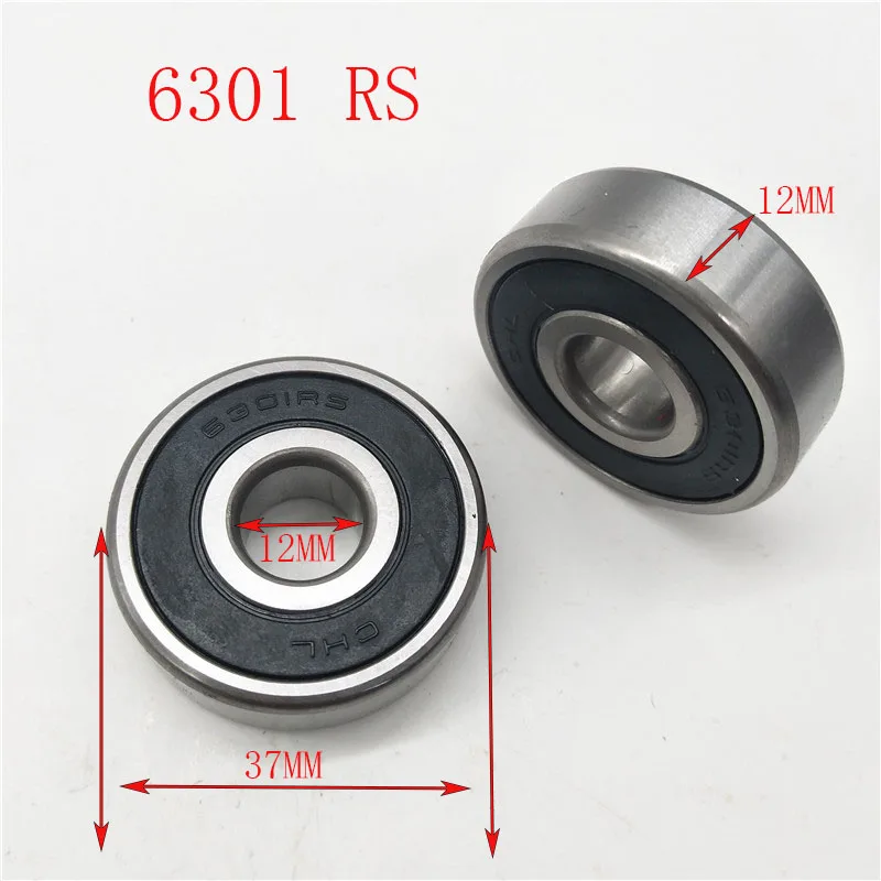 2Pcs-6301-2RS-ball-bearing-12x37x12-mm-deep-groove-ball-bearing-High ...