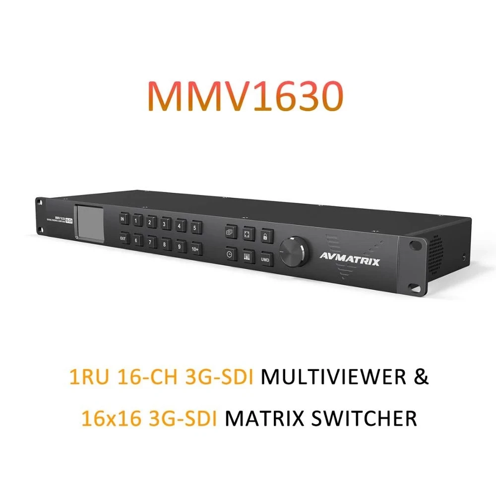 Avmatrix Mmv1630 Rack Mount Multiviewer Avmatrix 16 Channel 3g-sdi ...