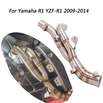 Mid Pipe for Yamaha R1 YZF-R1 2009-2014 Motorcycle Exhaust Pipe Delete ...