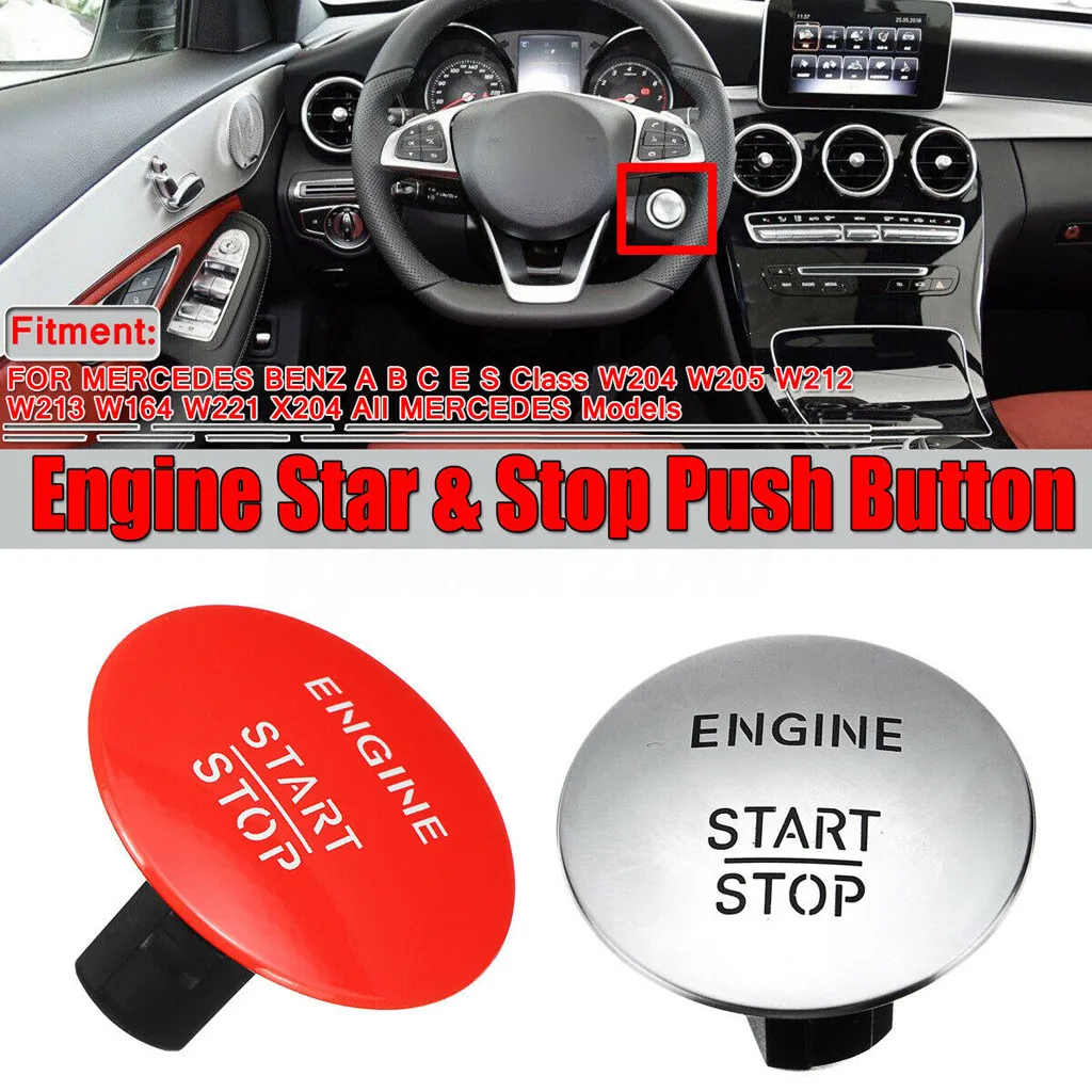 Fits For Mercedes Benz Start Stop Push Button Ignition Switch Keyless ...