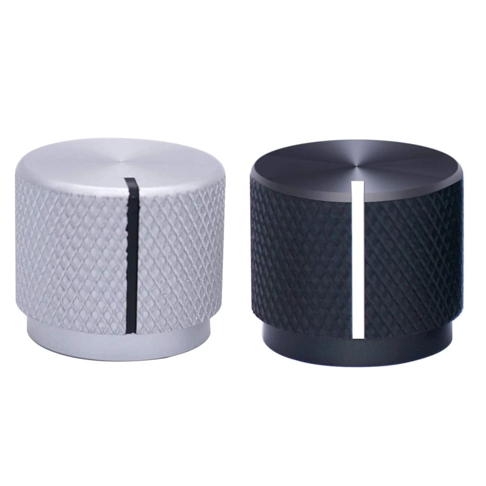 2pcs Aluminum Rotary Electronic Control Potentiometer Knob for 6 mm ...