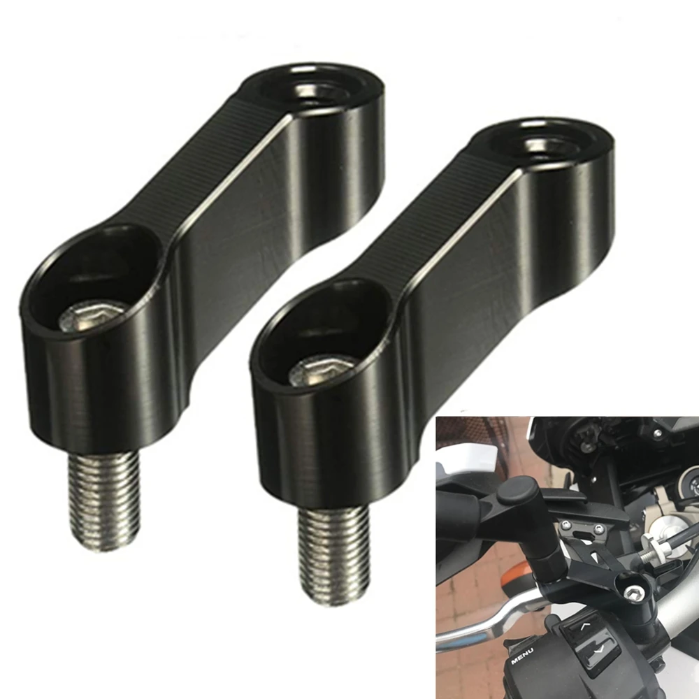Motorcycle-Rearview-Mirrors-Extension-Riser-Extend-Adapter-Mirror ...