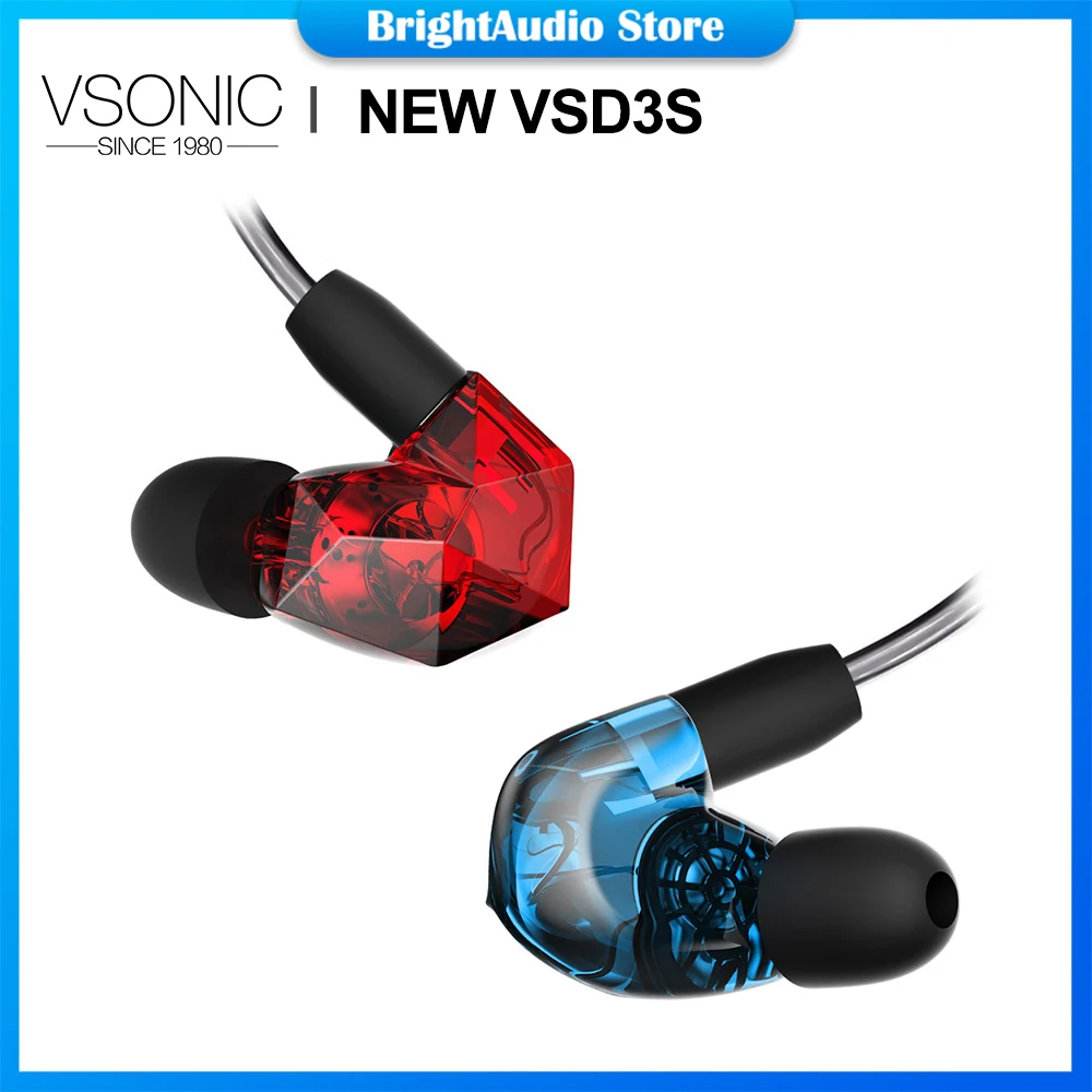 VSONIC-New-VSD3S-HIFI-In-ear-Earphone-Dynamic-Driver-Earbud-Sport ...