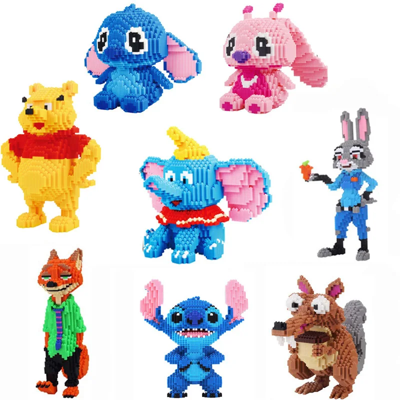 4000pcs-Magic-Blocks-Winnie-Bear-Stitch-Angle-Figure-Dumbo-Big-Model ...