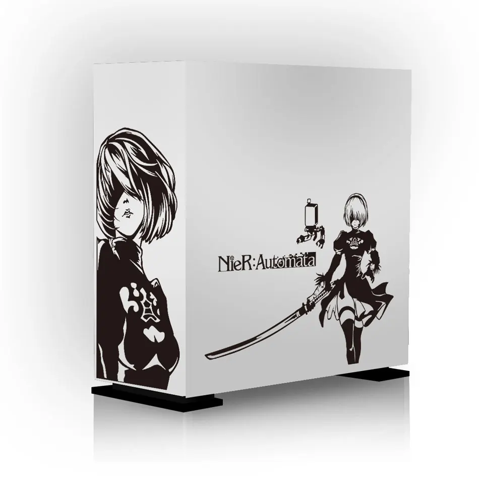 Nier:automata Atx Gaming Pc Case Stickers Mid Tower, 56% OFF