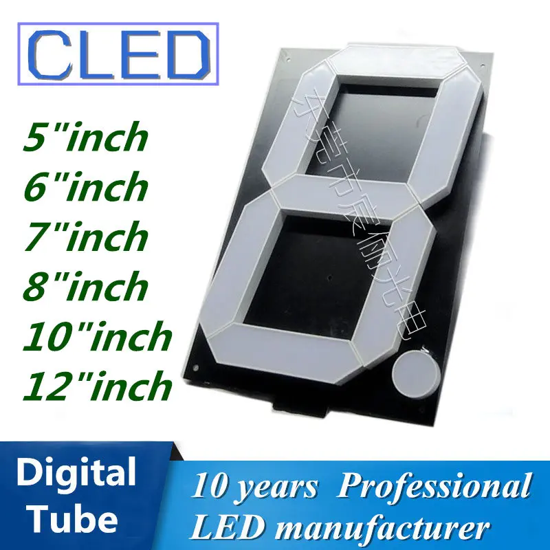 Large-digit-display-RED-Blue-GREEN-WHITE-7-Segment-display-5-7in-10 ...