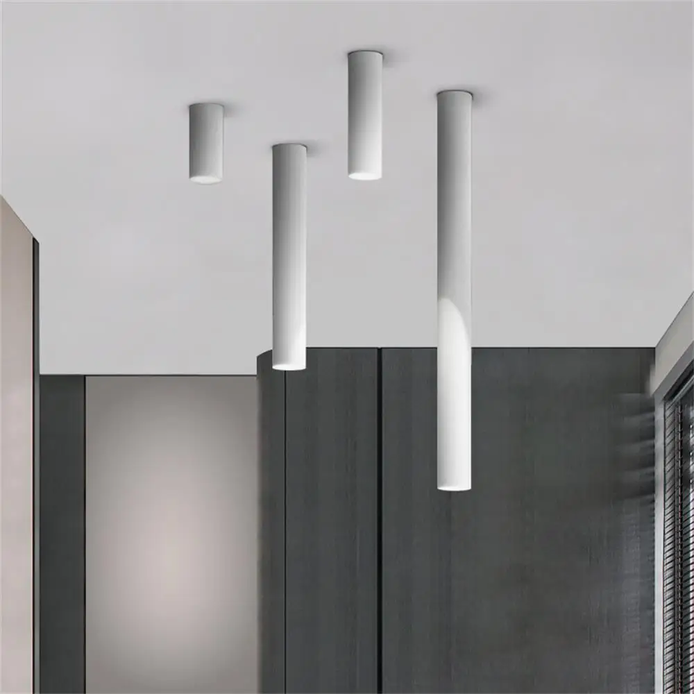 Nordic Light Indoor Lighting Led Ceiling Lamp Long Tube Surface Mounted ...