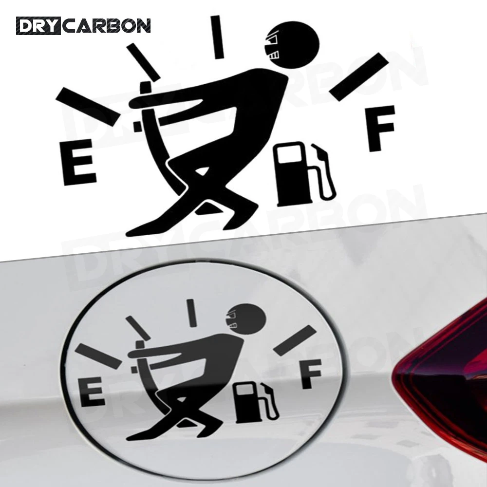 Fuel Tank Cap Cover High Gas Consumption Decal Fuel Gage Empty Vinyl ...