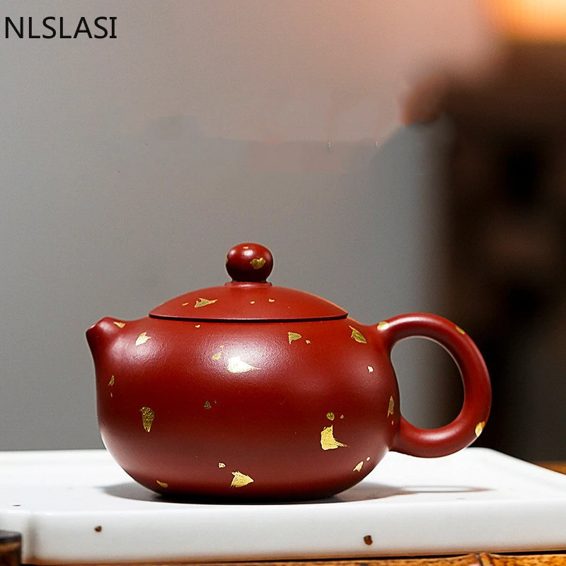NLSLASI Chinese Yixing purple clay Tea Pot xi shi teapot Hand Made Pot Dahongpao Mud Tea Set ...