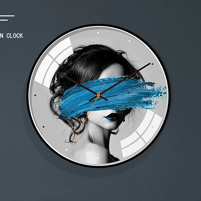 Reloj de pared con personalidad para chica, cronógrafo de arte ...