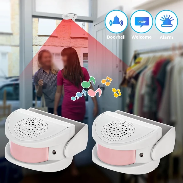 KERUI M5 32 Songs Wireless PIR Motion Sensor Door Bell Shop Visitor Alert Chime Alarm Burglar ...
