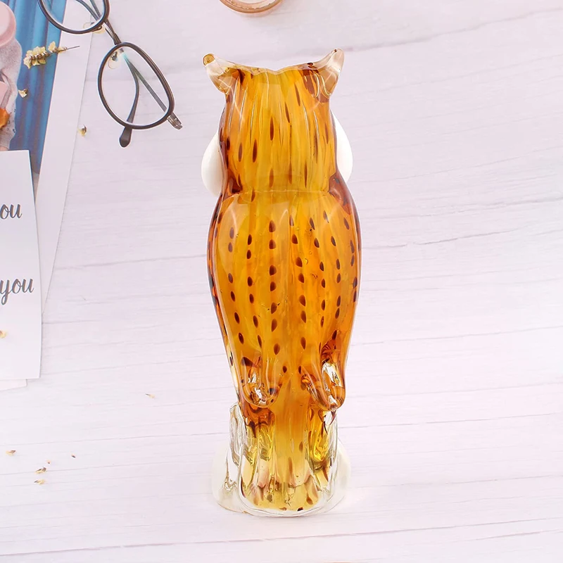 Vintage Clear Glass Owl Jar