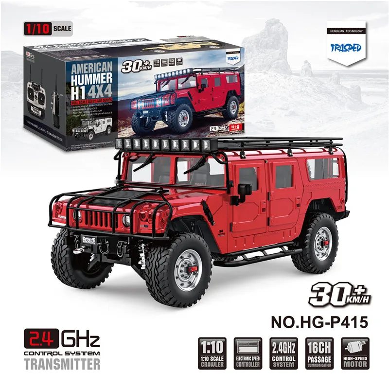Hg P415 Standard 1/10 2.4g 16ch Rc Car For Hummer Metal Chassis ...