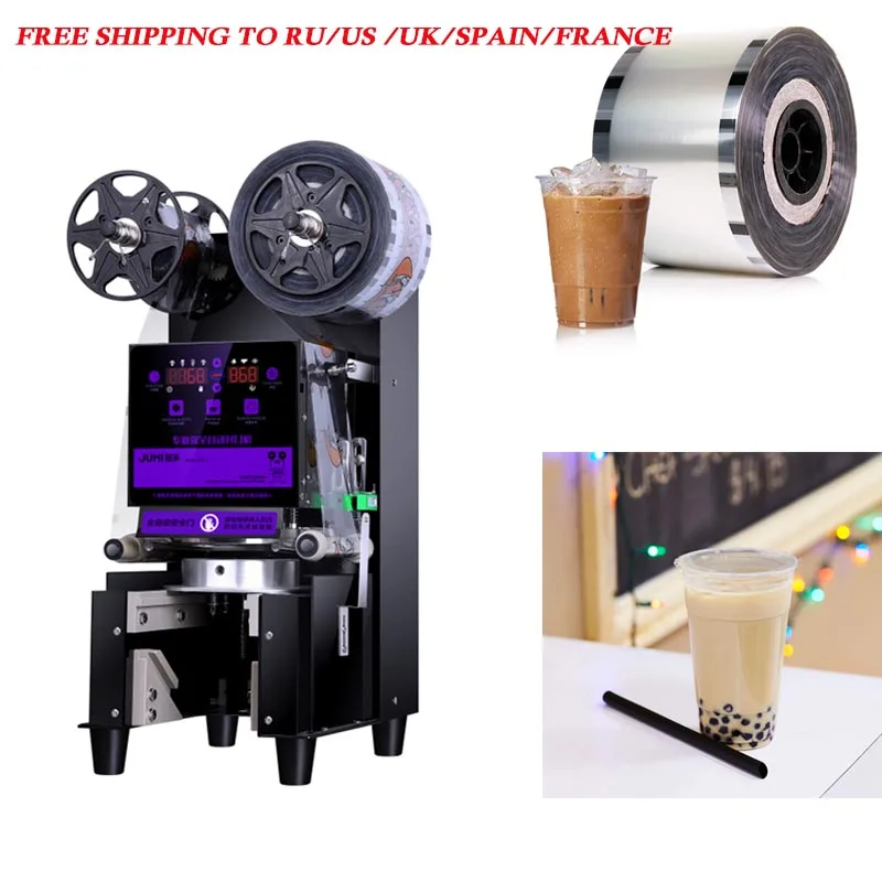Free Shipping Semi Automatic Tea Cup Sealing Machine 400-500 Cups/hr ...