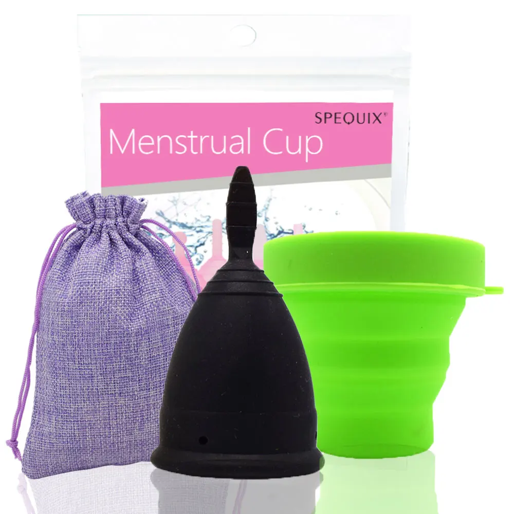 1 SET Lady Periods Cup Menstrual Hygiene Cups with Foldable Collapsible ...