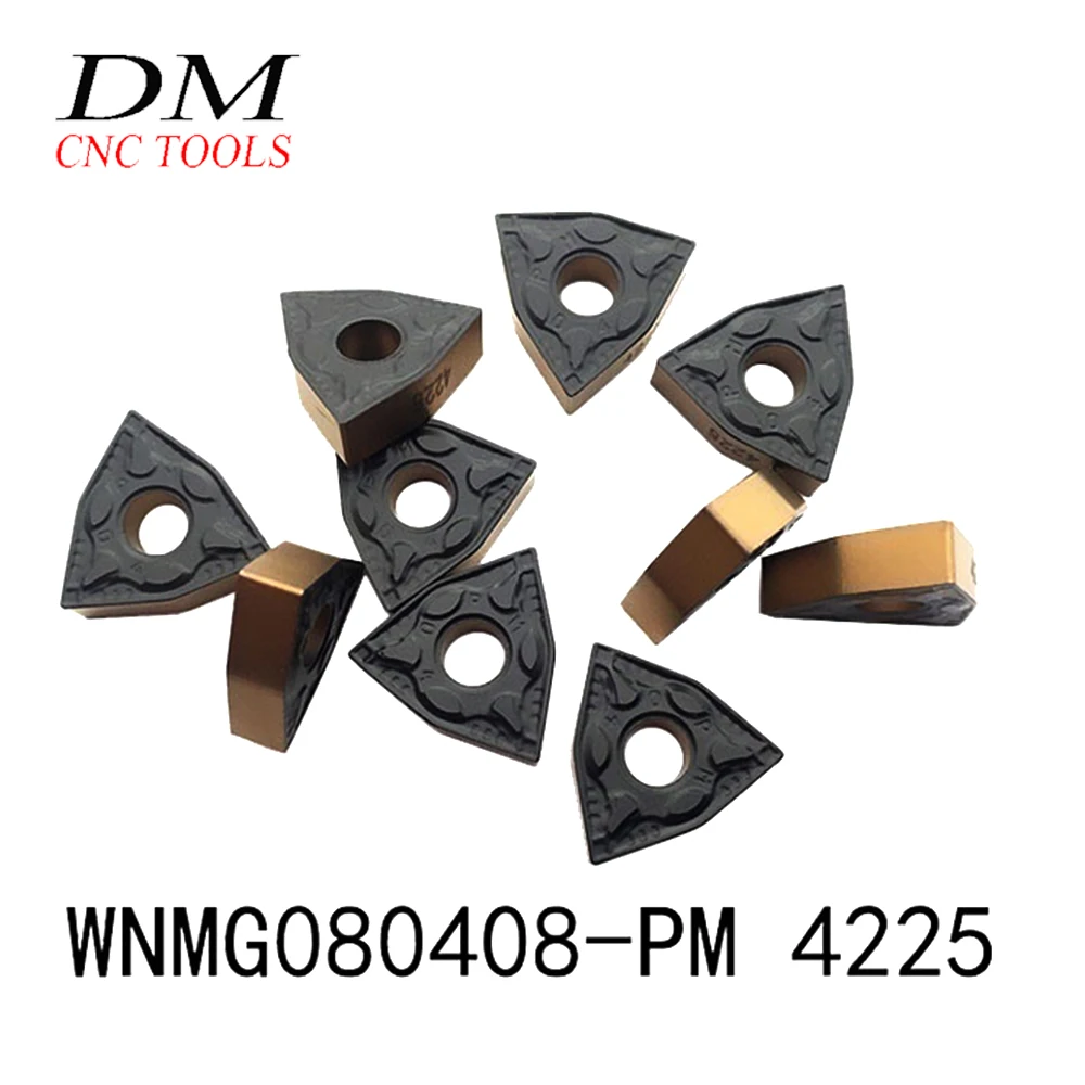Wnmg080408 wnmg080404 pm 4225 카바이드 인서트 고품질 외부 터닝 선반 커터 공구 wnmg 080404 080408 pm4225|터닝 툴 ...