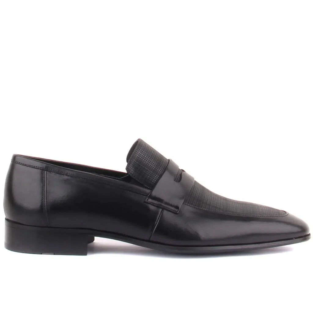 Fosco Black Leather Step in Men 'S Classic Shoes|Men's Casual Shoes ...