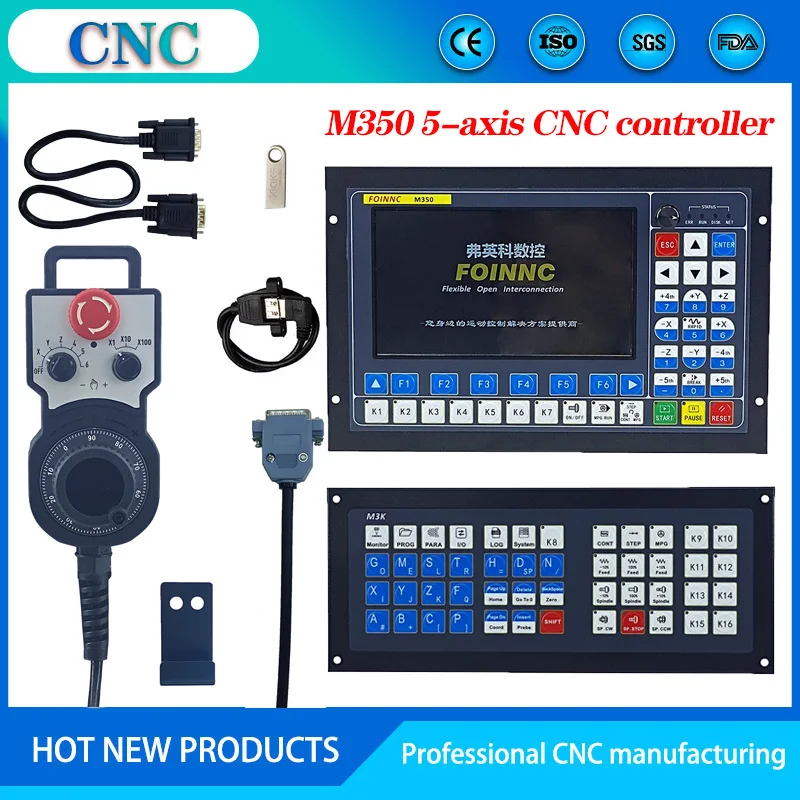 다기능 Cnc 제어 시스템 4 축 모션 제어 지원 Atc 머시닝 센터 지원 Fanuc 사후 처리cnc 컨트롤러