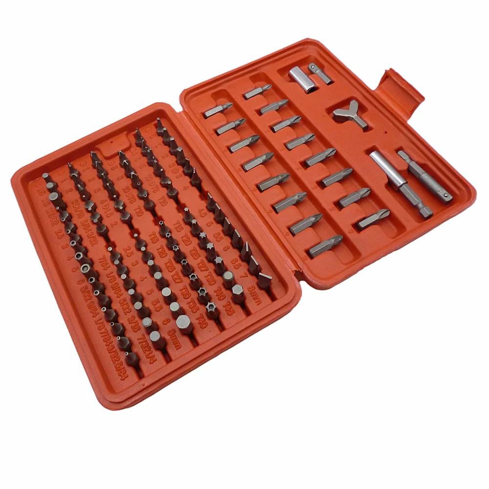 Screwdrivers Carpentry Woodworking 100pcs Security Bit Set Tamper Proof Torque Spanner Hex Star