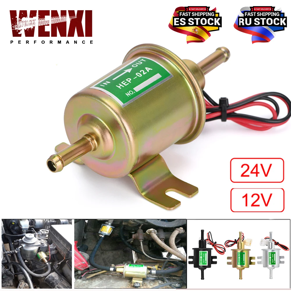 New-12V-24V-Electric-Fuel-Pump-Low-Pressure-Bolt-Fixing-Wire-Diesel ...