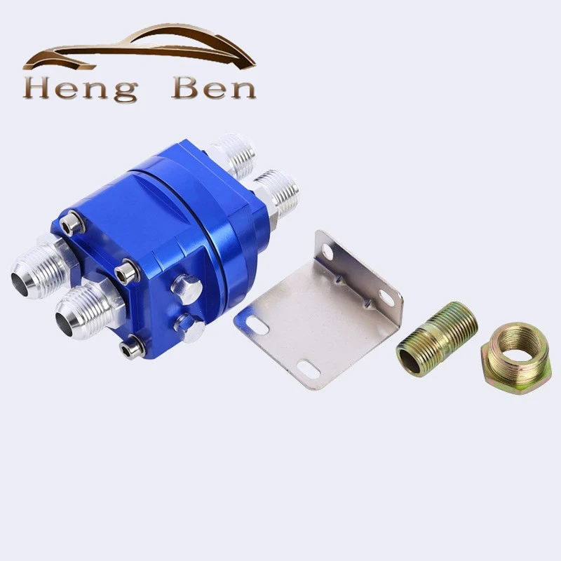 Male Oil Filter Relocation Sandwich Fitting Adapter Kit 3/4"x16 And ...