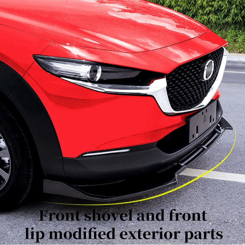 Suitable For Mazda CX-30 CX30 2020 3pc Car Front Bumper Splitter Lip ...