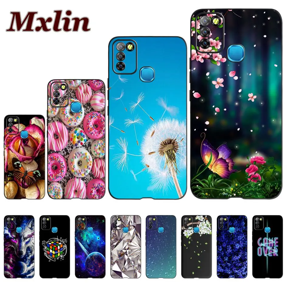 For-Infinix-Smart-5-Case-Black-Silicone-Soft-TPU-Back-Cover-For-Infinix ...