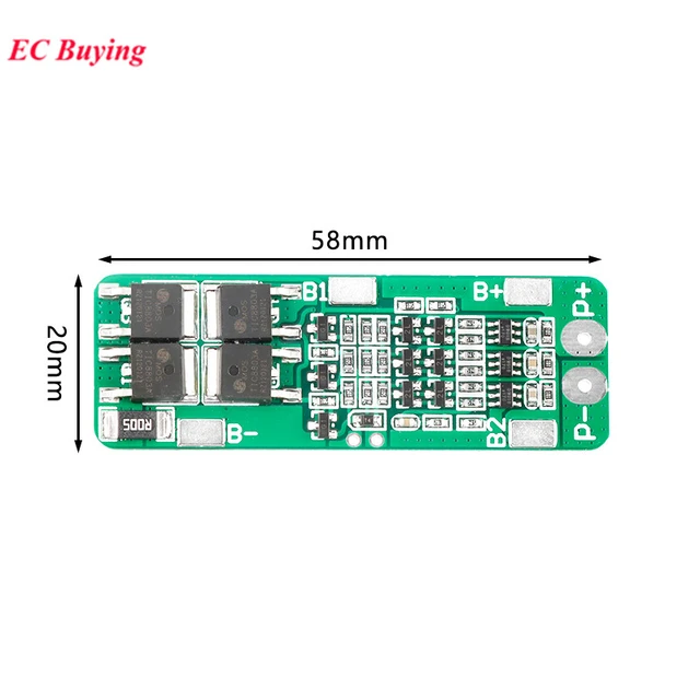 Green 3S 20A BMS Battery Protection Board 3S 20A 18650 AA, 49% OFF