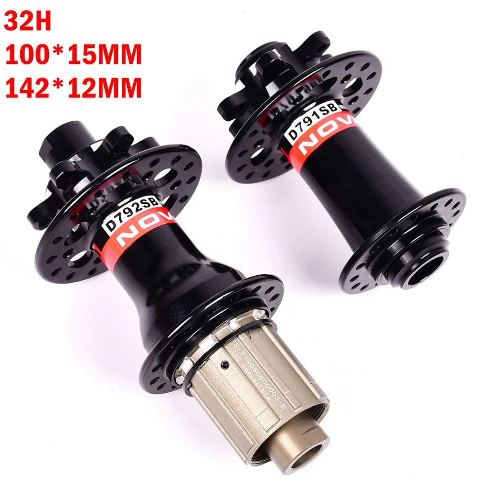 2020 New Novatec D791sb D792sb Mountain Bicycle Disc Hubs Boost Qr Thru For 8 9 10 11 Speed 28 ...