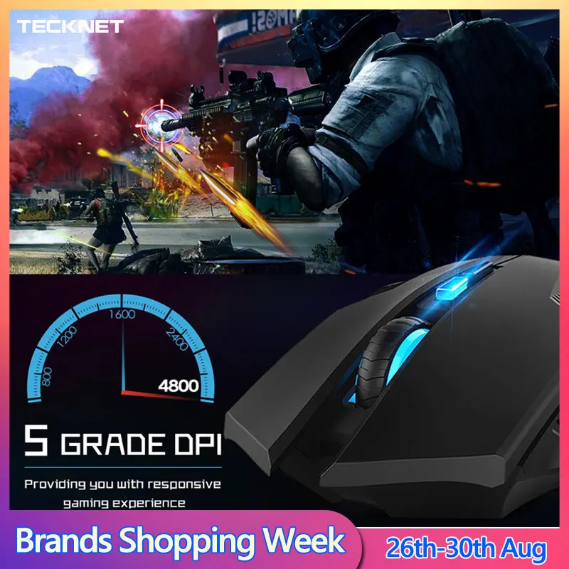 TeckNet Ergonomic Mice Professional Optical Computer 2.4GHz Wireless ...