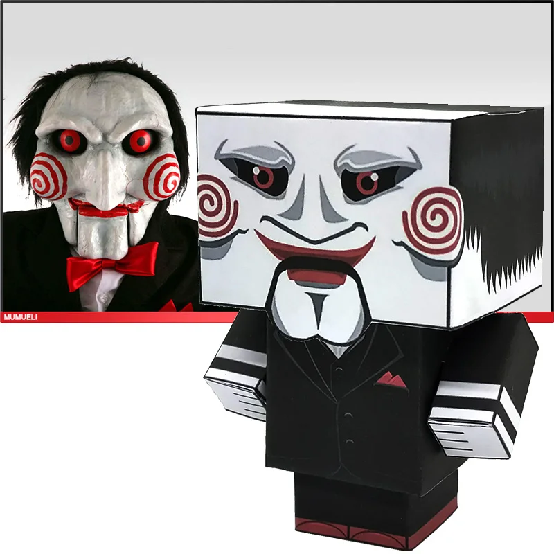 No-glue Horror Movie Saw Figure Origami Handmade Mini 3d Paper Model ...