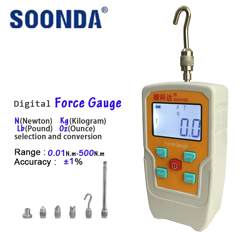 Classcial-Digital-Force-Gauge-Meter-Thrust-Gauge-Spring-Tension-Tester ...