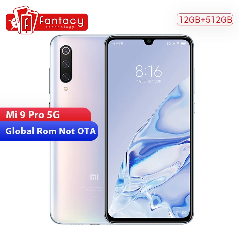 Original Xiaomi Mi 9 pro Mi9 Pro (5G) 12GB 512GB 스마트 폰 금어초 855 Plus ...