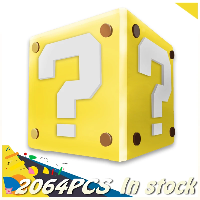 In-Stock-MOC-Game-Theme-64-Question-Mark-Building-Blocks-Mary-Assembled ...