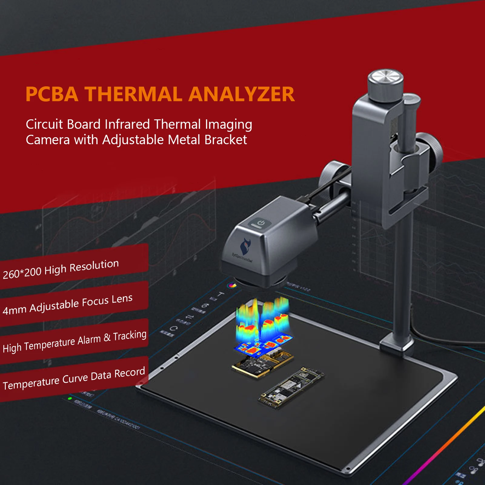 Caméra d'imagerie thermique infrarouge pour PCB