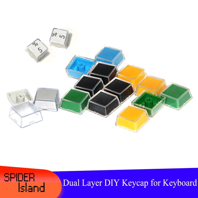 5Pcs-Double-layer-Keycaps-Removable-Paper-Clips-Custom-MX-Switch ...