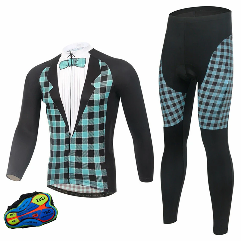 Soft-And-Non-Slip-Long-Sleeve-Men-Cycling-Sets-Bicycle-Suits-Pro-Team ...