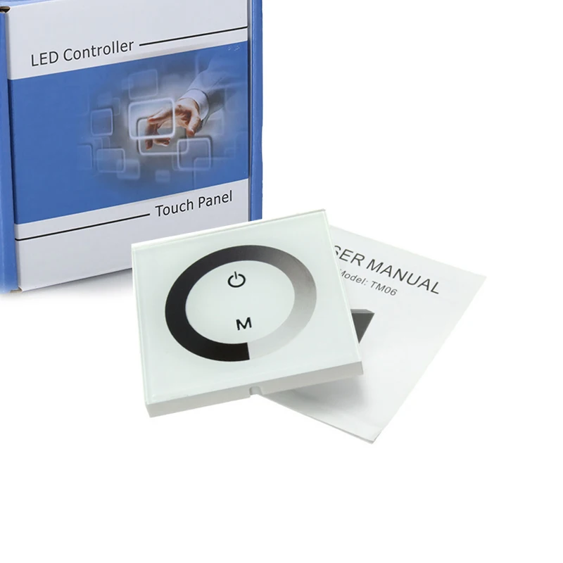 LED Touch Dimmer TM06 Black Panel Controller Touch Controller LED ...