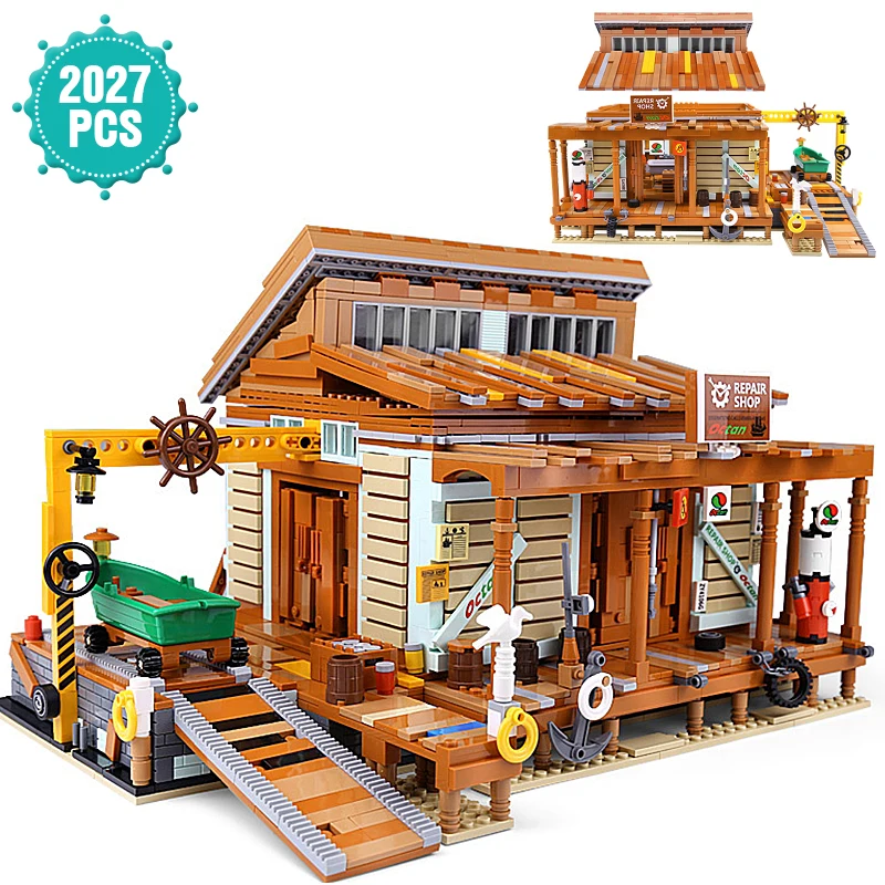New Ideas Fisherman House Architecture Building Block Fishing Boat ...